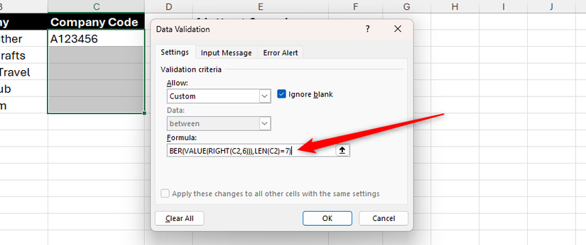 Excel's Custom Data Validation: A Trick You Didn't Know You Needed