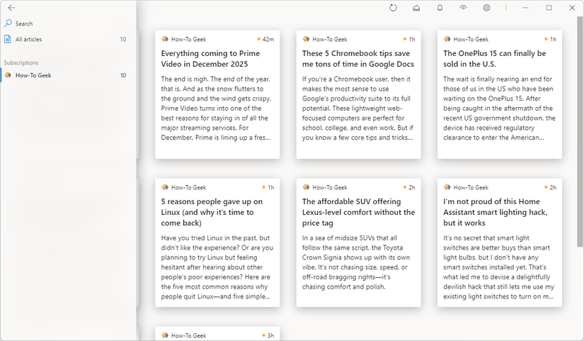 3 unique RSS reader apps for Windows to try this weekend