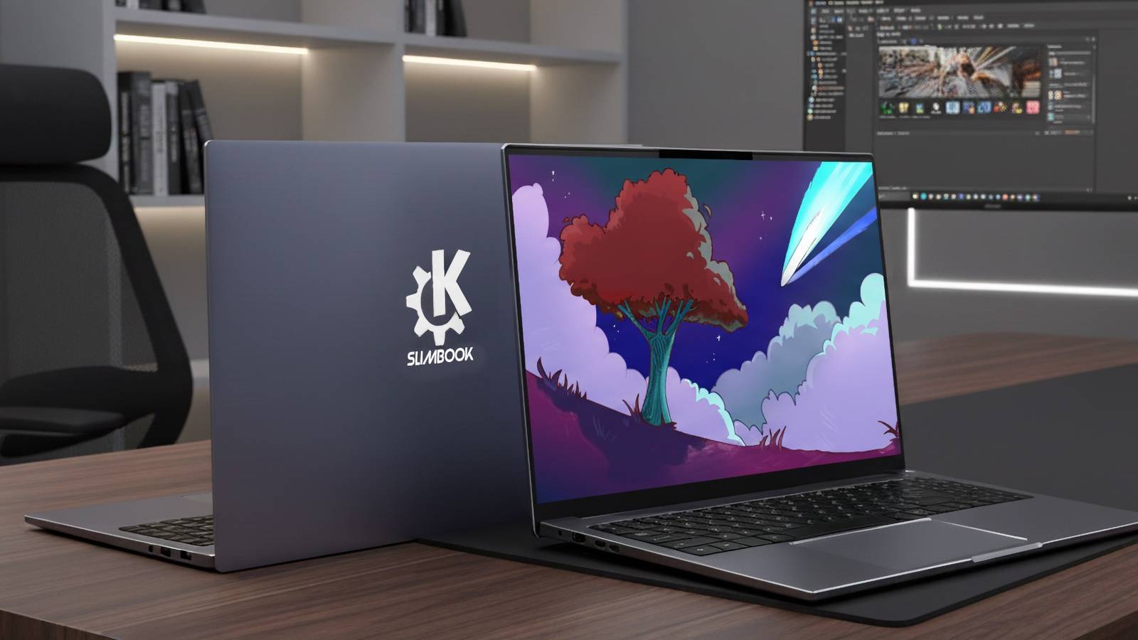 The new Slimbook has KDE Plasma and a Ryzen 9 CPU