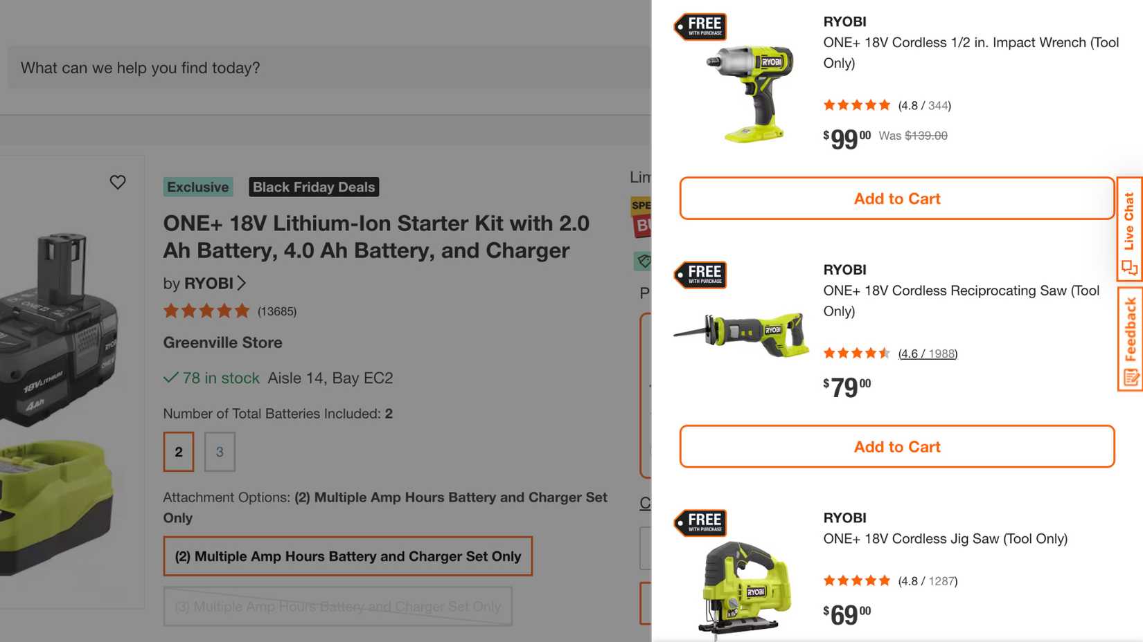 Home Depot's early Black Friday deal gets you a free Ryobi tool