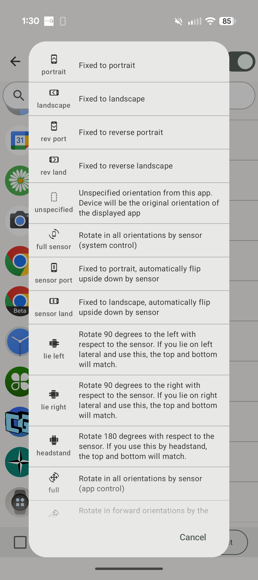 Force Android apps into landscape mode with this simple app