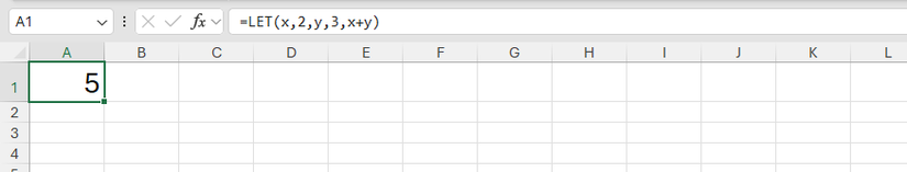 How to use the LET function in Microsoft Excel