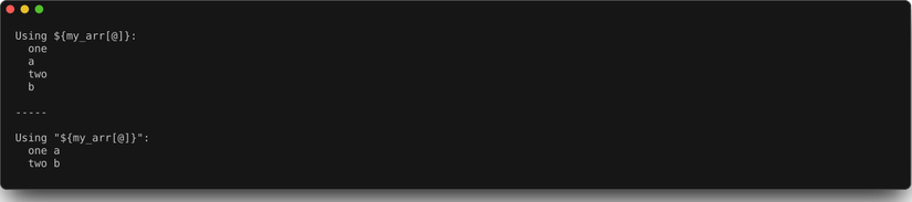A beginner's guide on expanding Bash arrays and word splitting