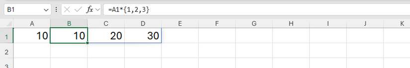 You need to know the difference between a range and an array in Excel