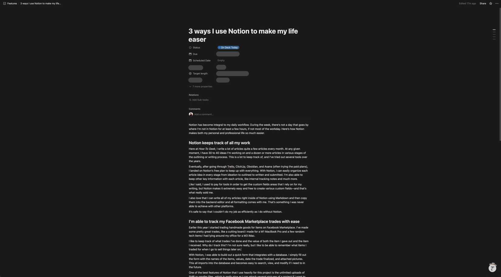 3 ways I use Notion to make my life easier