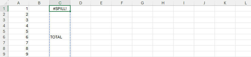 How to fix the #SPILL! error in Microsoft Excel