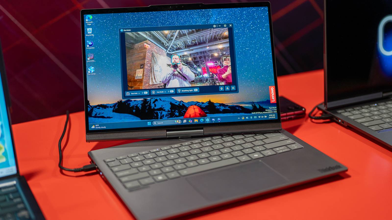 The new ThinkBook Plus rotates itself as you move around