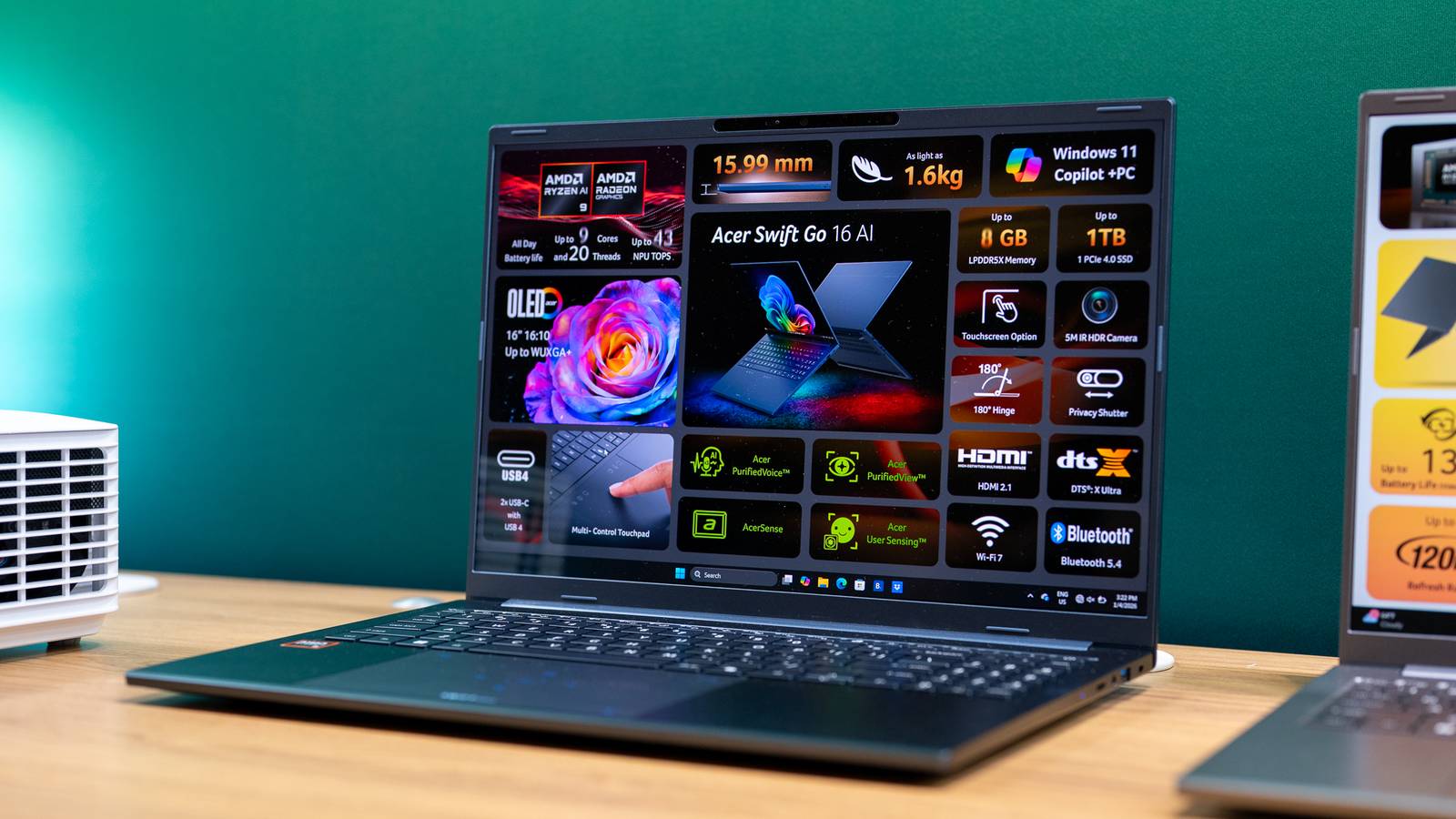 Acer Swift Go 16 has a trackpad that doubles as a drawing tablet