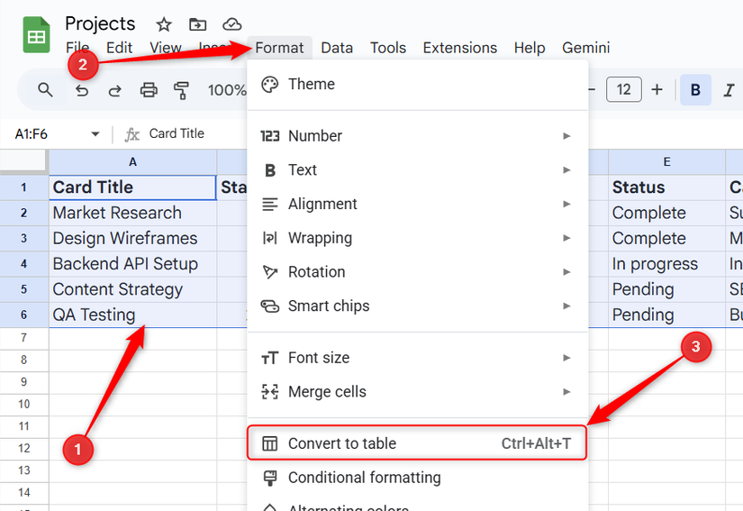 How to build a dynamic timeline in Google Sheets