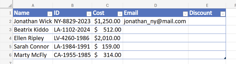 How to use Formula by Example in Excel to generate complex formulas