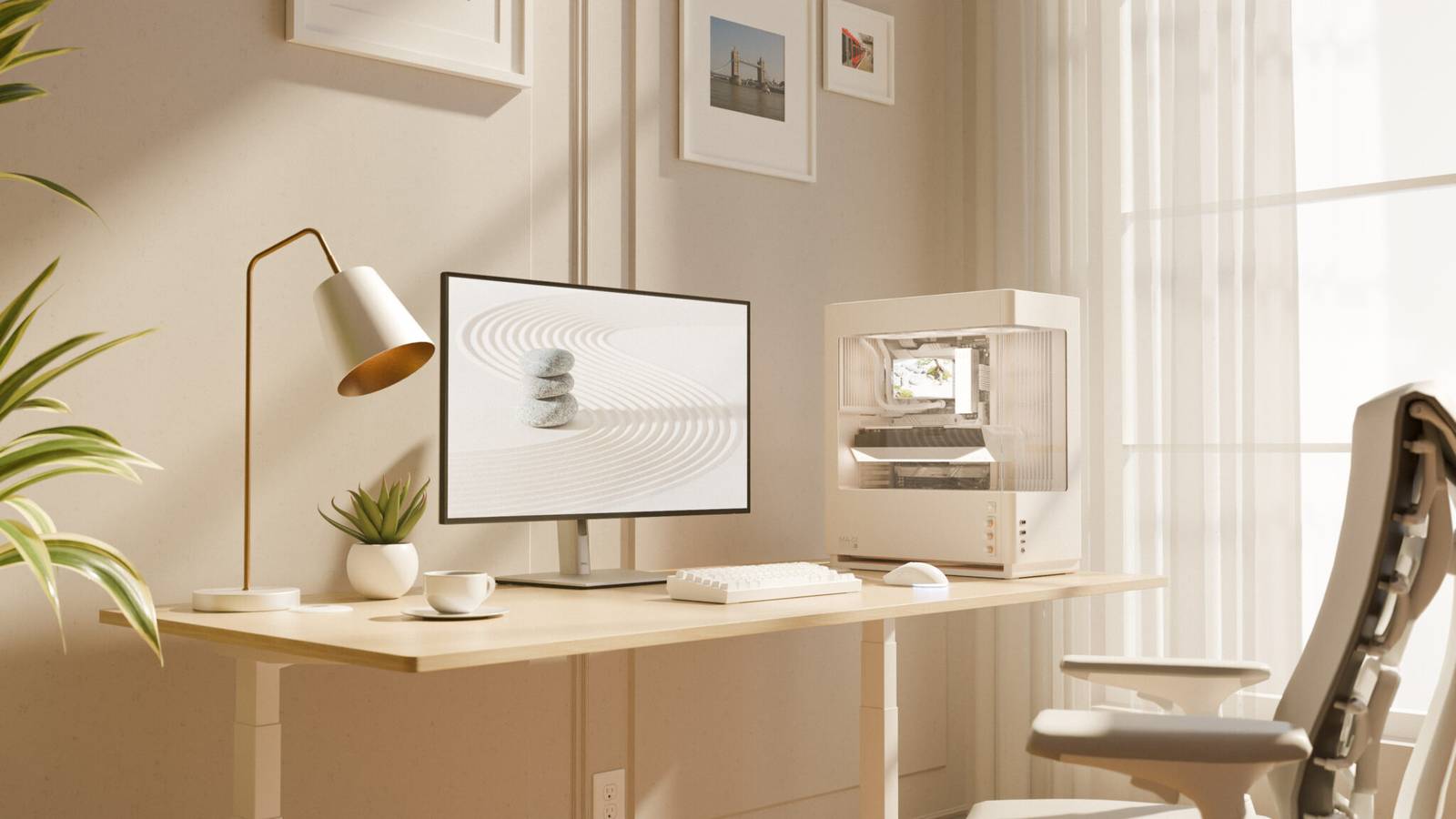 This new stylish mid-tower PC case has analog knobs