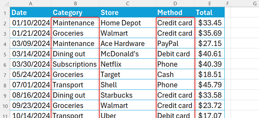Excel's UNIQUE function can't skip columns—unless you use this trick