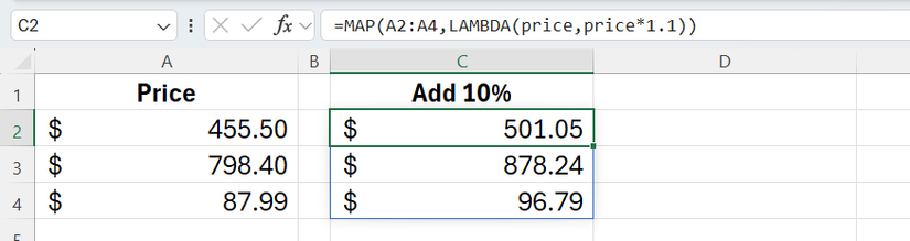 Stop dragging formulas in Excel: Use the MAP function to automate data ...