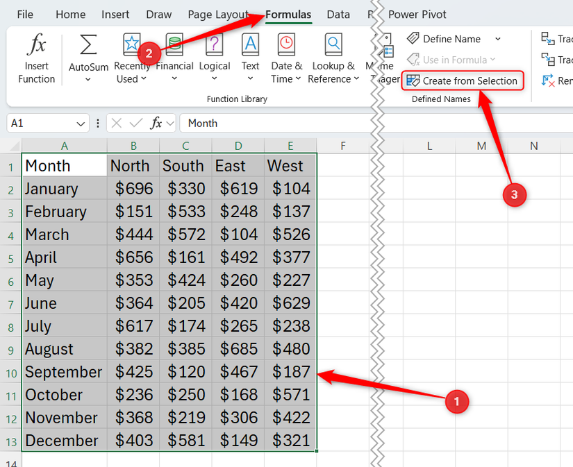 Stop manually naming ranges in Excel: There is a much faster way