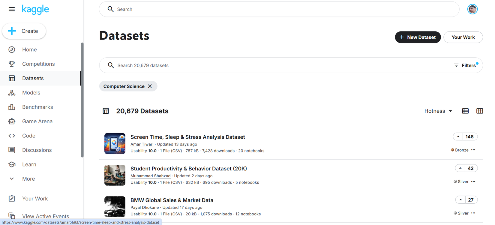How I find and explore datasets from Kaggle using Python