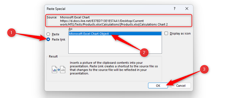 How to use Paste Link in Excel and PowerPoint for automatic chart updates