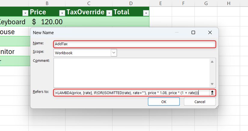 How to use the ISOMITTED function in Microsoft Excel