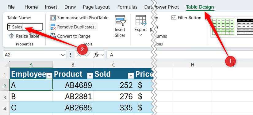 How to use structured references in Microsoft Excel
