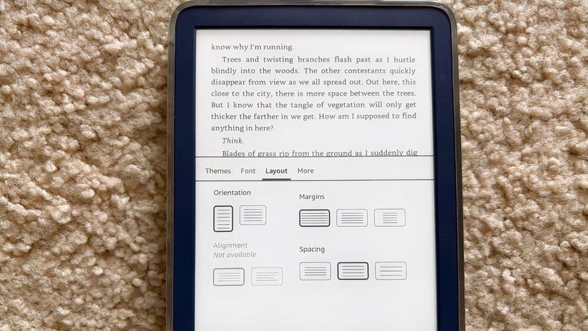 These Kindle layout settings are the closest thing to reading a real book