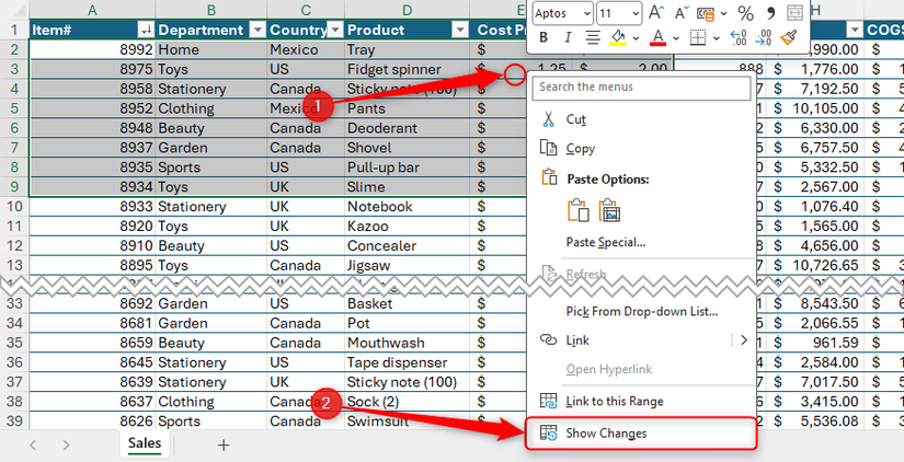 How to see what changed in your Excel spreadsheet (and who changed it)