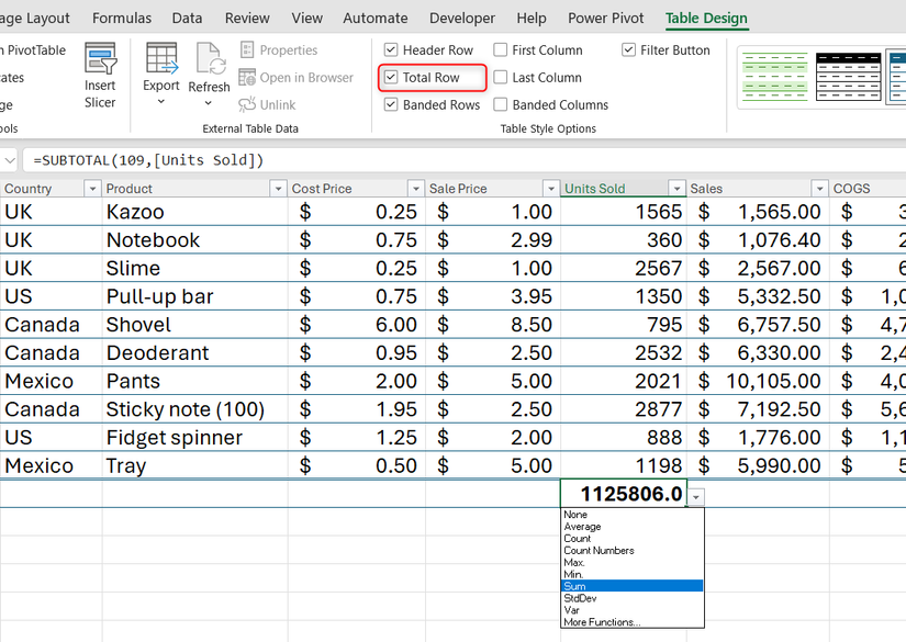 How to use Excel tables to automate formulas and prevent broken ranges