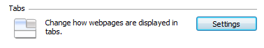 Disable Tabbed Browsing in Internet Explorer 7