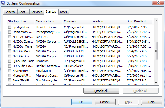 See All Processes During Windows Startup Using Autoruns