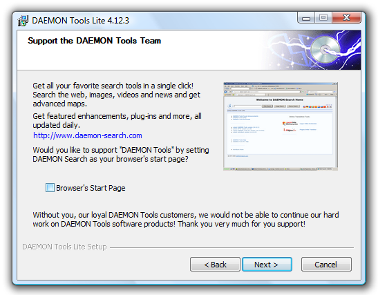 Daemon Tools Lite For CD / DVD ROM Emulation
