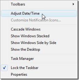 View Multiple Time Zones On Vista Desktop
