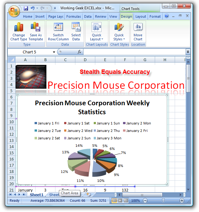 Mysticgeek Blog: Create Appealing Charts In Excel 2007