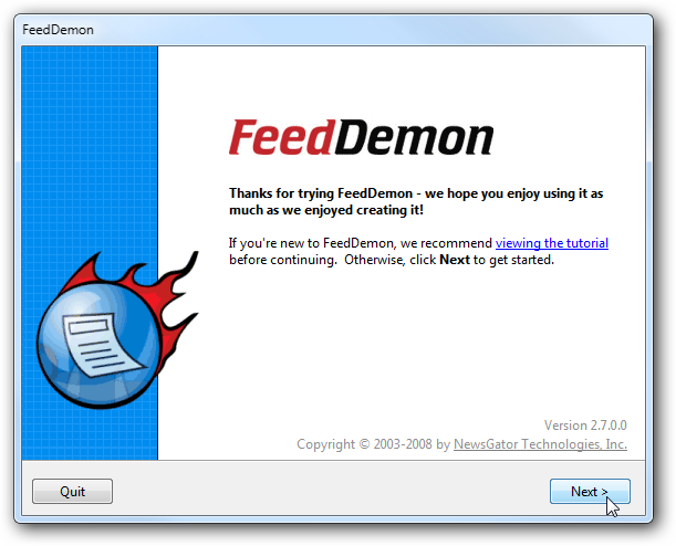 Organize your RSS Feeds with FeedDemon