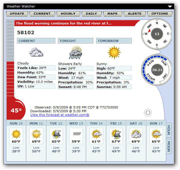Check Weather Conditions in Real-time with Weather Watcher