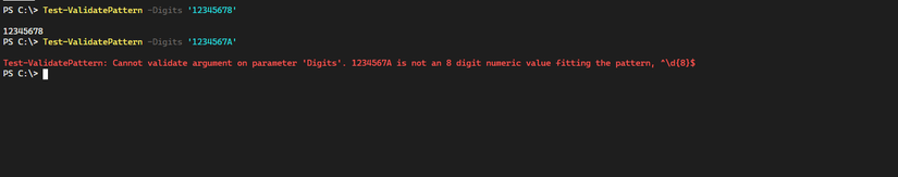 Customizing Parameter Validation Errors In PowerShell