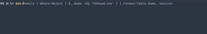 Using PSReadLine in PowerShell