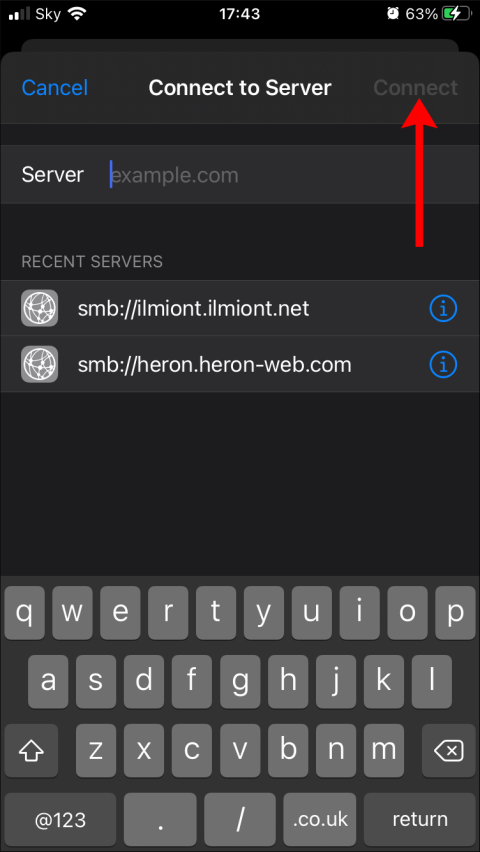 How to Connect to Network Shares With the iOS Files App
