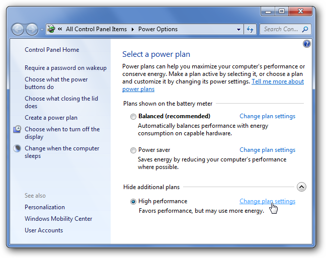 Disable Power Management on Windows 7 or Vista