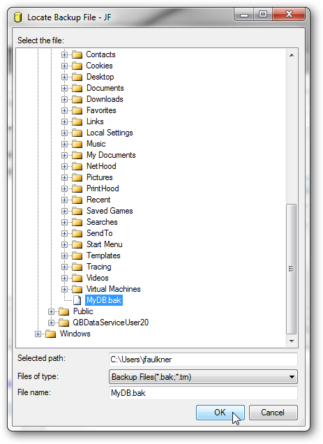 Restoring a SQL Database Backup Using SQL Server Management Studio
