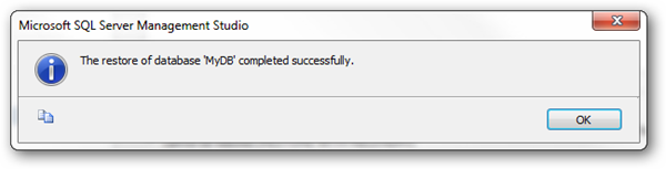 Restoring a SQL Database Backup Using SQL Server Management Studio