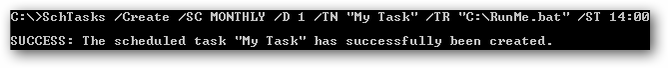 How to Create, Modify and Delete Scheduled Tasks from the Command Line