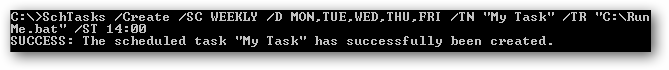 How to Create, Modify and Delete Scheduled Tasks from the Command Line