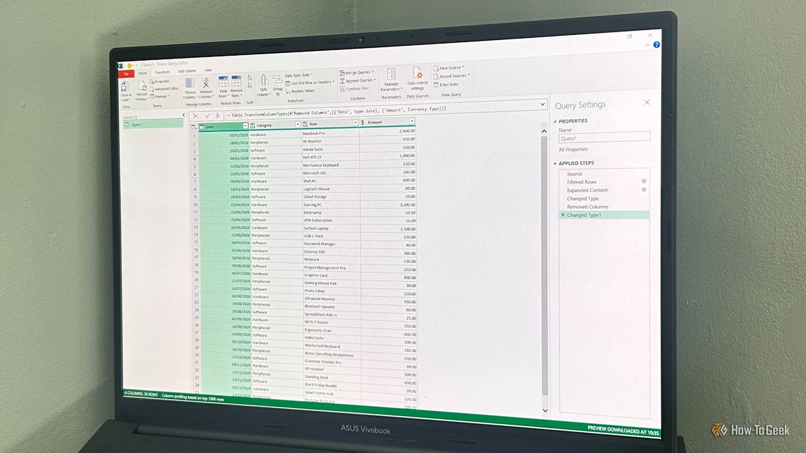 How to merge files and tables in Excel using Power Query